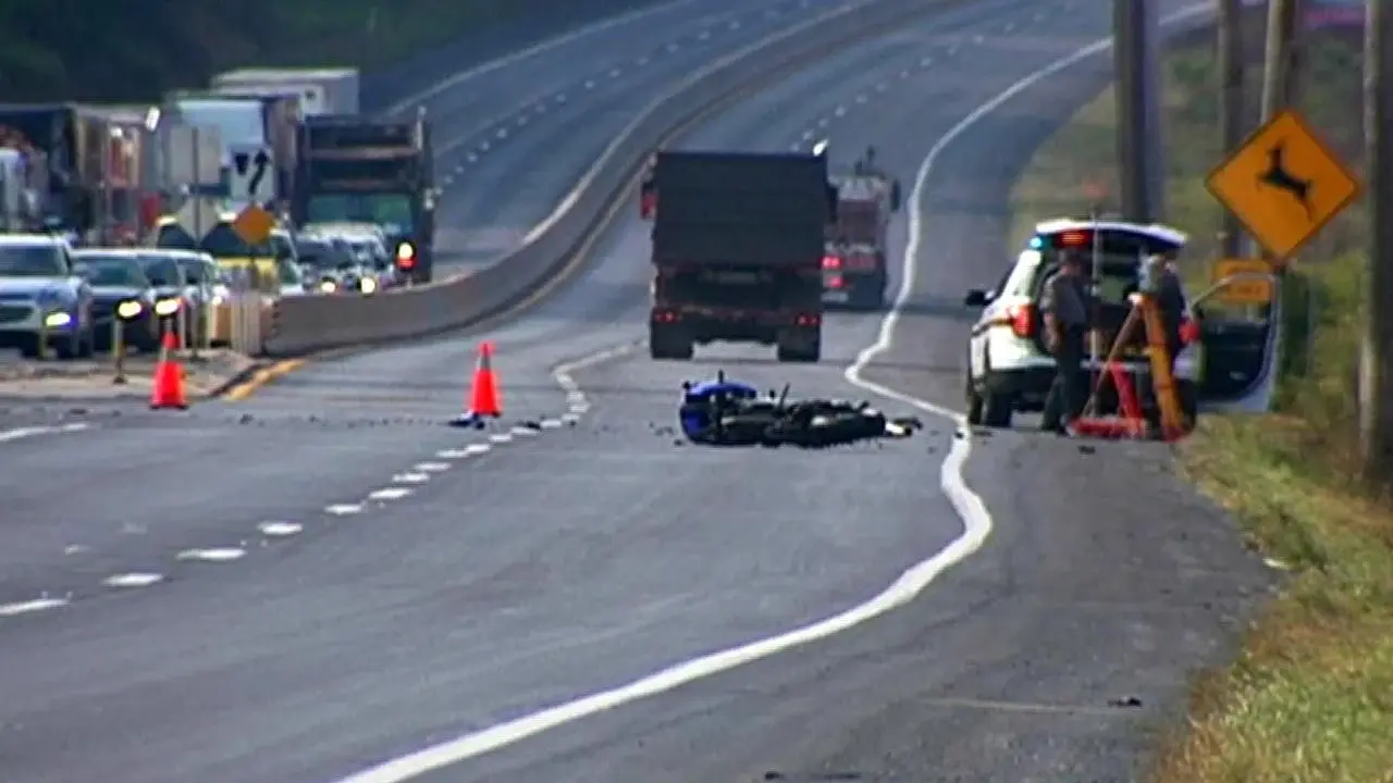 Hunt For White Tesla After Motorcycle Accident Lynchburg VA